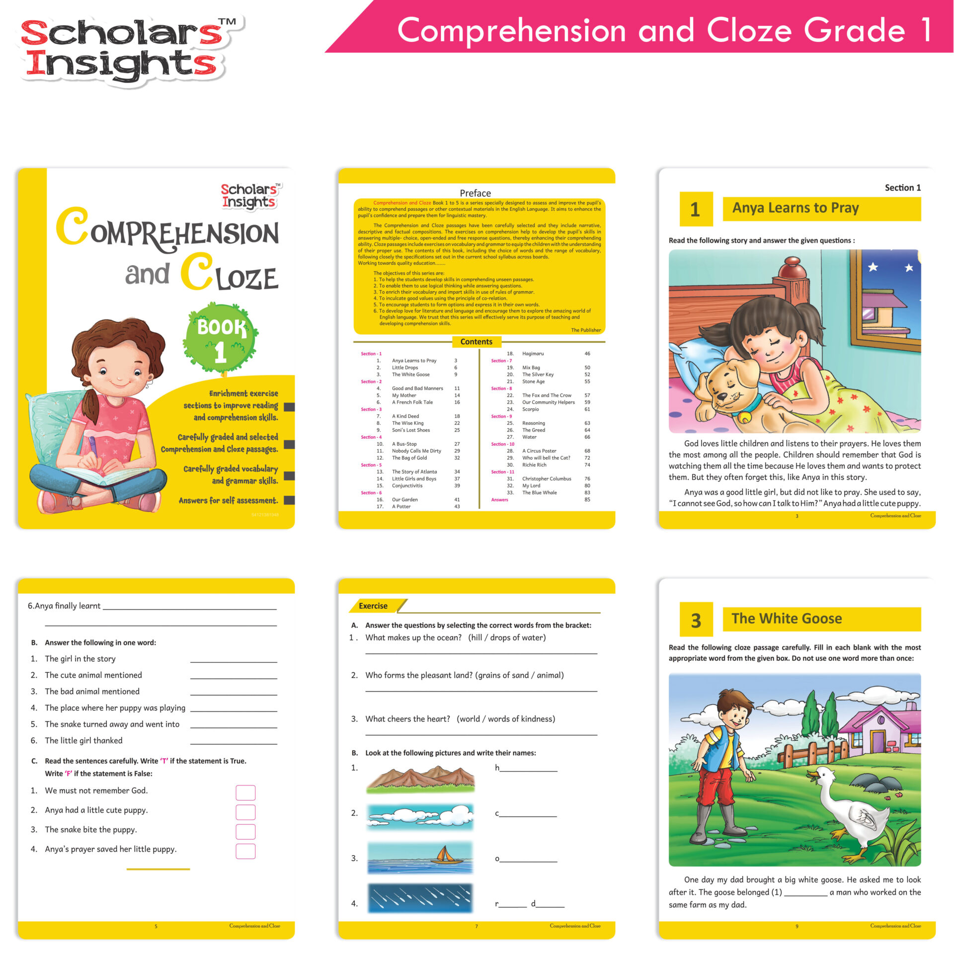 Comprehension and Cloze Grade 1 - Little's Books World
