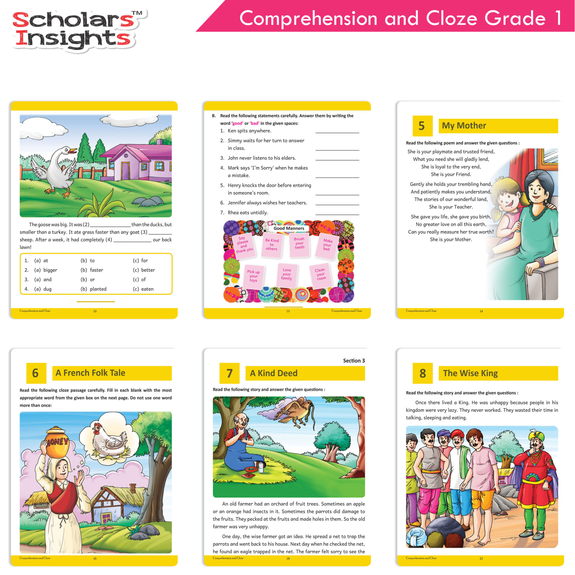 Comprehension and Cloze Grade 1 - Little's Books World
